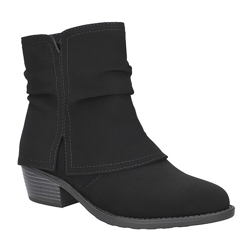 Click here for Easy Street Womens Kudos Stacked Heel Booties  8 E... prices