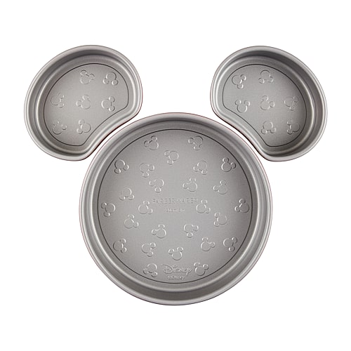 Farberware Bake with Mickey Mouse 3-Piece Nonstick Cake Pan Set - Red