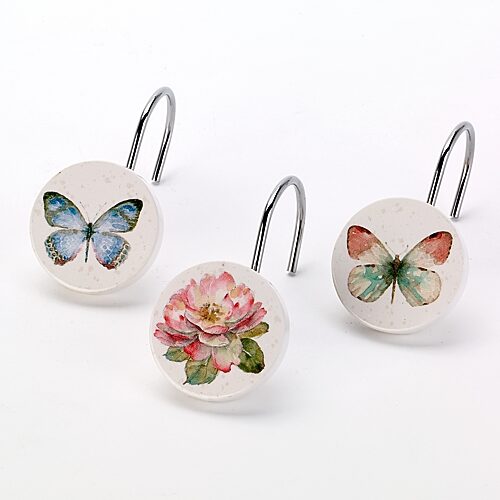 Click here for Avanti Butterfly Garden Shower Curtain Hooks prices