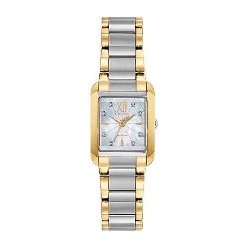 Click here for Citizen Eco-Drive Womens Bianca Diamond-Accent Two... prices