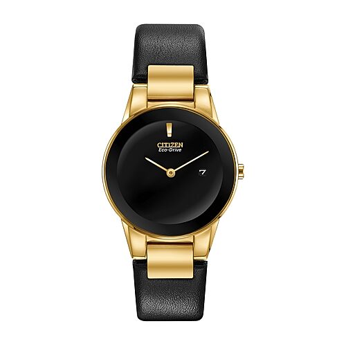 Click here for Citizen Eco-Drive Womens Axiom Black Leather Strap... prices