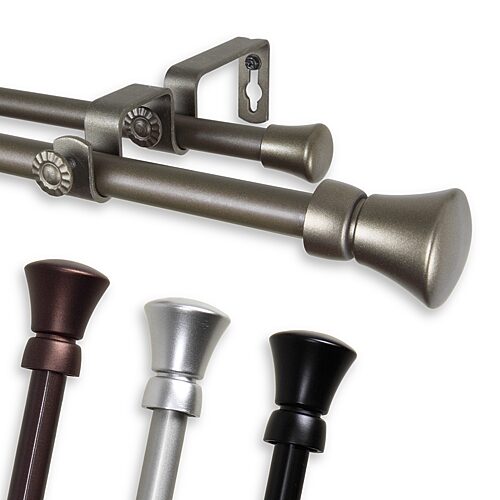 Click here for Rod Desyne Cora ⅝ Adjustable Double Curtain Rod  O... prices
