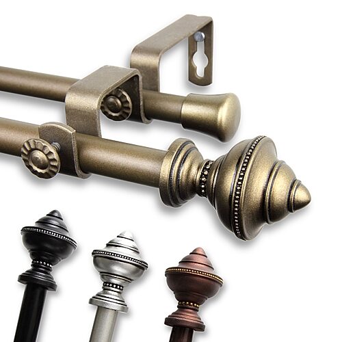 Click here for Rod Desyne Palace ⅝ Adjustable Double Curtain Rod... prices