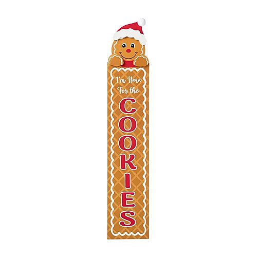Click here for Glitzhome Wood Gingerbread Man Decor Christmas Por... prices