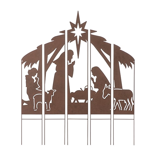 Click here for Glitzhome Metal Nativity Combo Christmas Yard Art... prices