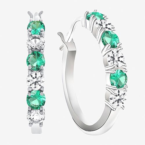 Click here for Gemstone & Lab-Created White Sapphire Sterling Sil... prices