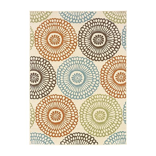 Click here for Covington Home Majorca Floral Medallions Indoor Ou... prices