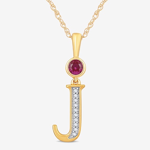 Click here for J Womens Lab Created Red Ruby 14K Gold Over Silver... prices