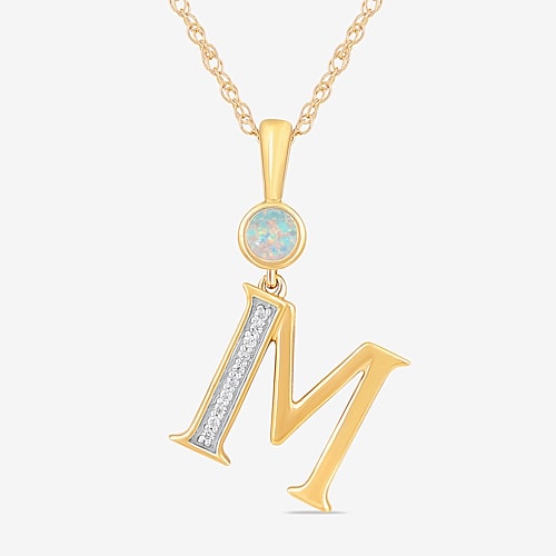 Click here for M Womens Lab Created White Opal 14K Gold Over Silv... prices