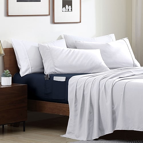 Click here for Swift Home Storage Pocket Wrinkle Resistant Fitted... prices