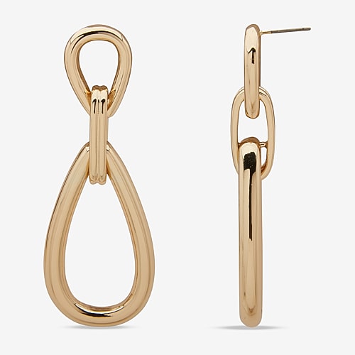 Click here for Worthington Gold Tone Womens Drop Earrings  One Si... prices