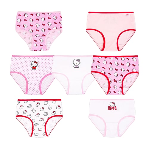 Click here for Little Girls Hello Kitty 7 Pack Brief Panty Gup454... prices