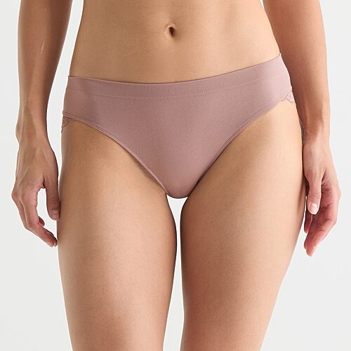 Click here for Ambrielle Seamless Lace Cheeky Panty  Small  Brown prices