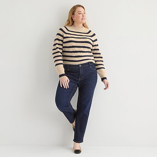 Click here for Liz Claiborne Lana Womens Plus High Rise Straight... prices