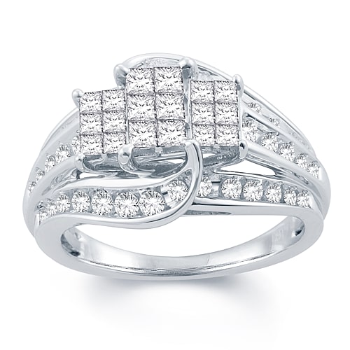 Click here for Womens 1 CT. T.W. Natural White Diamond 10K Gold S... prices