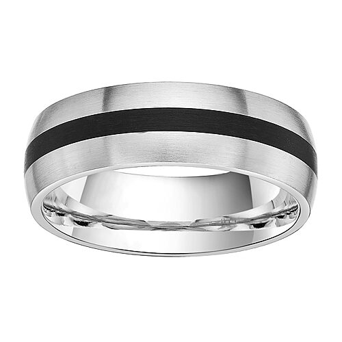 Click here for Mens Two-Tone Stainless Steel Band  9  White prices