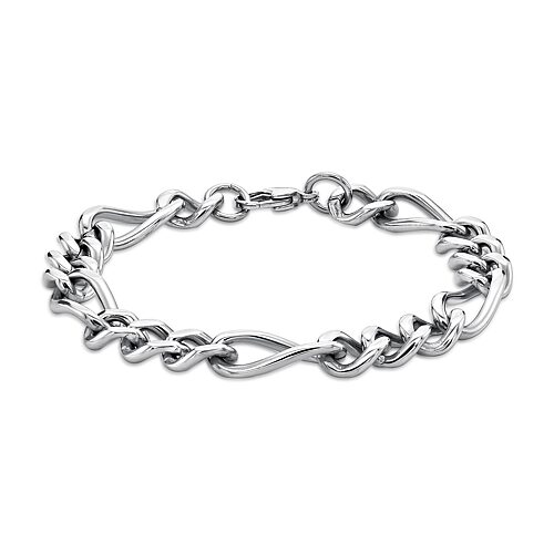 Click here for Mens Stainless Steel 9 11mm Figaro Bracelet  One S... prices