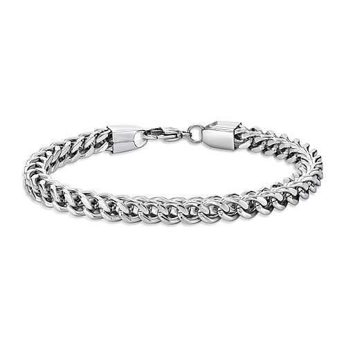 Click here for Mens Stainless Steel 9 6mm Foxtail Bracelet  One S... prices