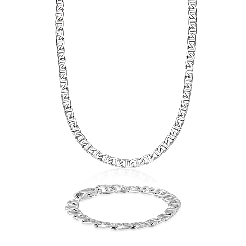 Click here for Mens Stainless Steel 10mm Marine Link Chain & Brac... prices