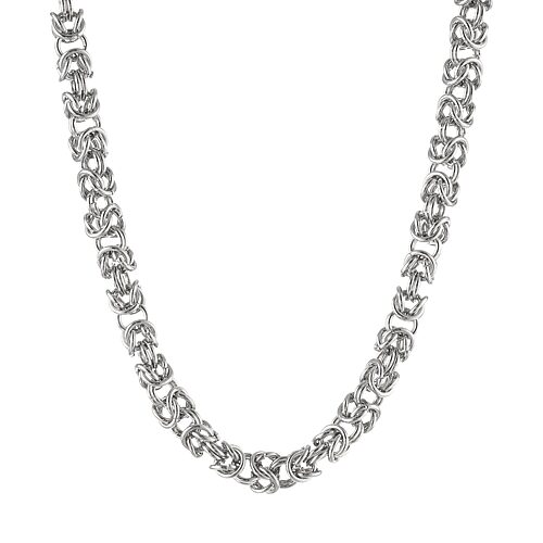 Click here for Mens Stainless Steel 24 7mm Byzantine Chain  One S... prices