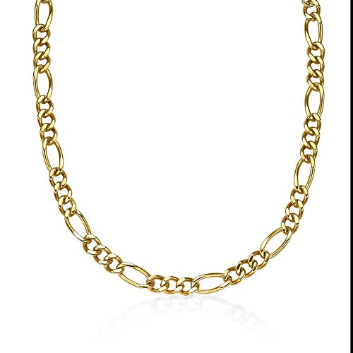 Click here for Mens Stainless Steel 11mm Figaro Chain  One Size... prices