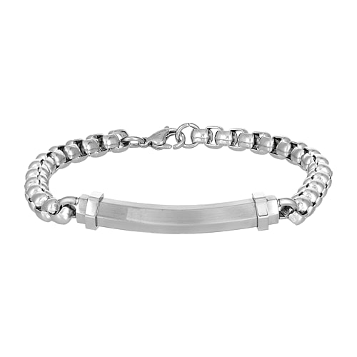 Click here for Mens Stainless Steel 8 1/2 Inch Solid Box Chain Br... prices