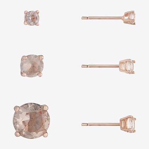 Click here for Silver Treasures Womens Pink 14K Rose Gold Over Si... prices