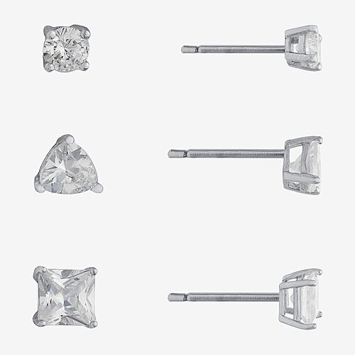 Click here for Silver Treasures Womens Cubic Zirconia Sterling Si... prices