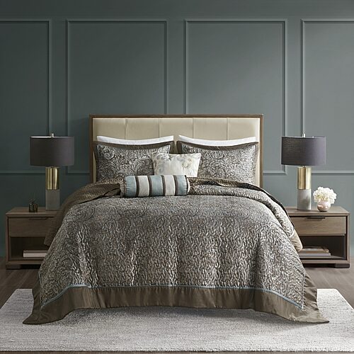 Click here for Madison Park Adeline Paisley Reversible Jacquard 5... prices