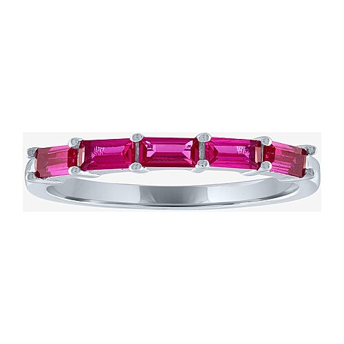 Click here for Gemstone Sterling Silver Stackable Ring  8  Ruby prices