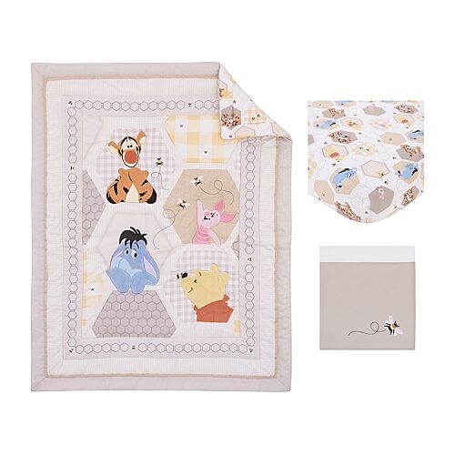Disney Collection 3-pc. Winnie The Pooh Crib Bedding Set  One Size  Gray