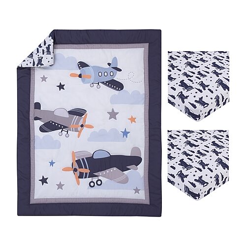 Click here for Nojo Mini Airplane 3-pc. Crib Bedding Set  One Siz... prices