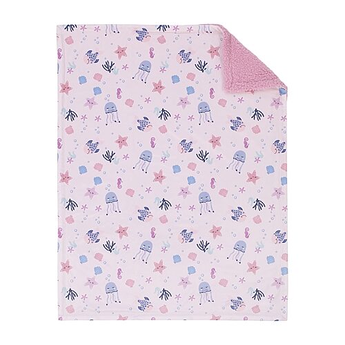 Click here for Nojo Pink Under The Sea Baby Blanket  One Size  Pi... prices