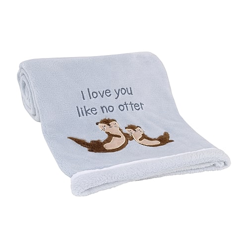 Click here for Nojo Like No Otter Baby Blanket  One Size  Blue prices