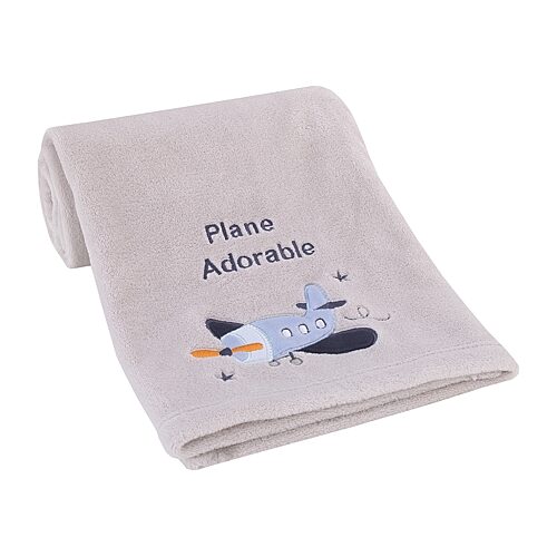 Click here for Nojo Airplane Fleece Baby Blanket  One Size  Gray prices