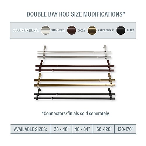 Click here for Rod Desyne Bay Extension Double Curtain Rod  One S... prices