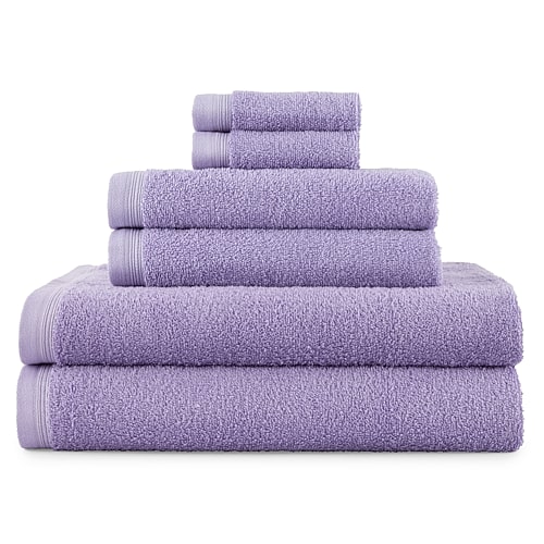 Click here for Home Expressions Solid & Stripe Bath Towel  One Si... prices