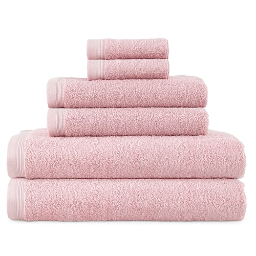 Click here for Home Expressions Solid & Stripe Bath Towel  One Si... prices