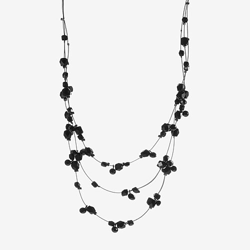 Click here for Mixit Black Womens Black 13 Inch Collar Necklace... prices