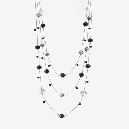 Click here for Mixit Womens Black 19 Inch Strand Necklace  One Si... prices
