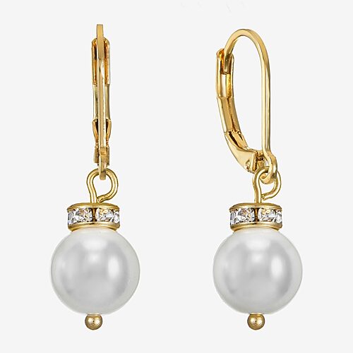 Click here for Monet Jewelry Womens White Simulated Pearl Ball Dr... prices