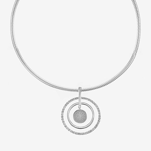 Click here for Liz Claiborne Silver Tone Womens 17 Inch Pendant N... prices