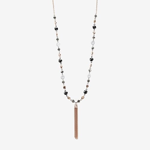 Click here for Liz Claiborne Tri Tone Womens Round 34 Inch Pendan... prices