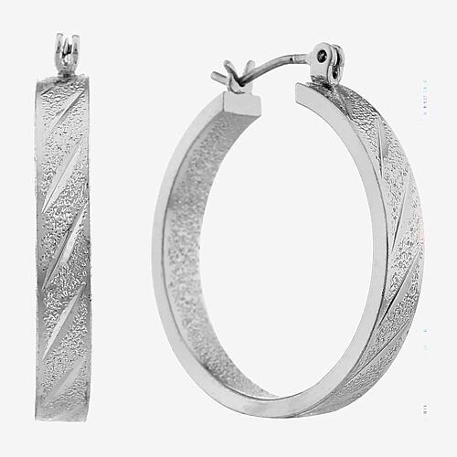 Click here for Liz Claiborne Womens 25.4mm Hypoallergenic Hoop Ea... prices