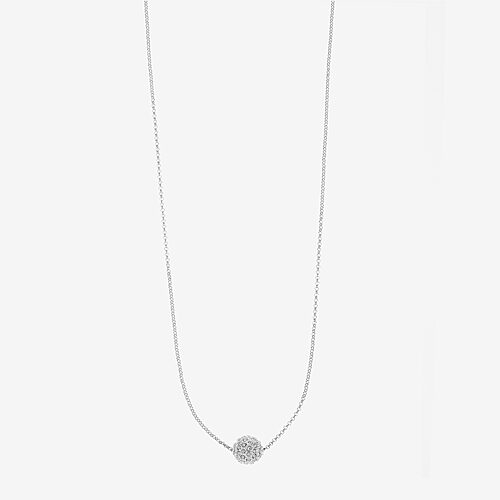 Click here for Monet Silver-Tone Crystal Fireball Pendant Necklac... prices