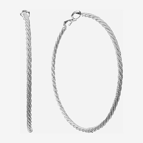Click here for Monet Jewelry Silver Tone Twist Womens 61mm Hypoal... prices