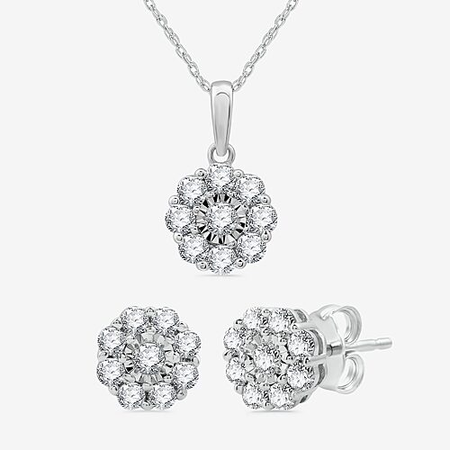 Click here for Diamond Blossom Womens 1 CT. T.W. Lab Grown White... prices