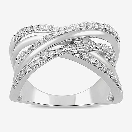 Click here for Womens 1/2 CT. T.W. Lab Grown White Diamond Sterli... prices