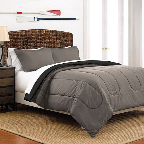 Click here for Martex Reversible Comforter Set  One Size  Gray prices