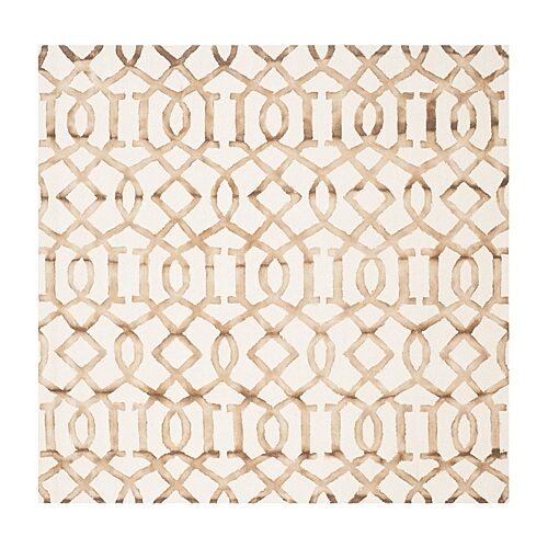 Safavieh Dip Dye Collection Diamond Geometric Square Area Rug  One Size  Multiple Colors